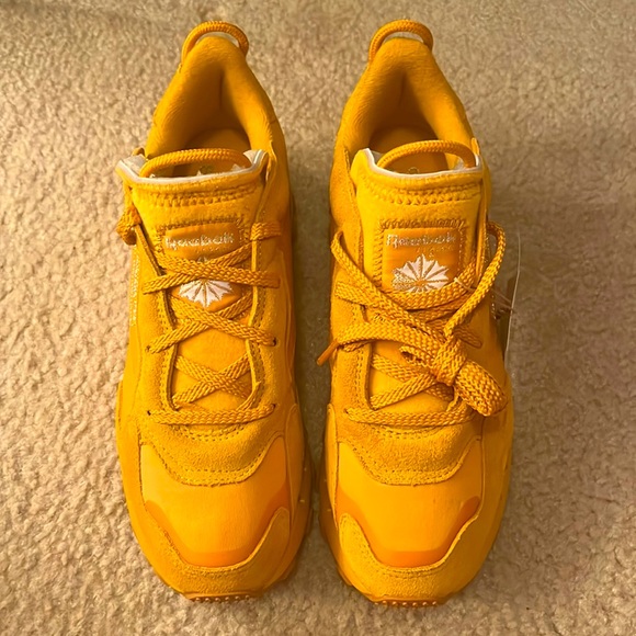 Reebok | Shoes | Cardi B Tanish Yellow Reebok Shoes | Poshmark
